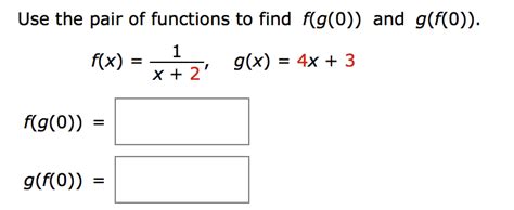 solved use the function values for fand g shown in the table