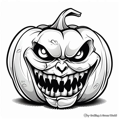 Jack O Lantern Coloring Pages Free Printable