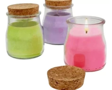 Envases Para Velas De Vidrio Con Corcho De Ml Cuotas Sin Inter S