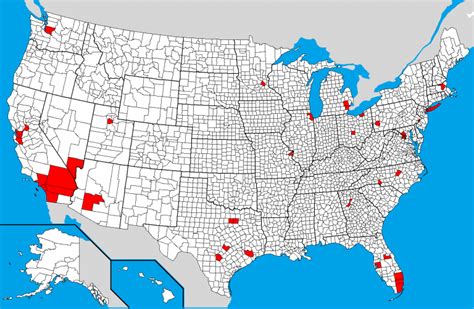The Most Populous Counties In The U S Mapped Vivid Maps