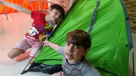 Montamos Uma Barraca De Camping E Ficou Incr Vel Recebidos De Uma