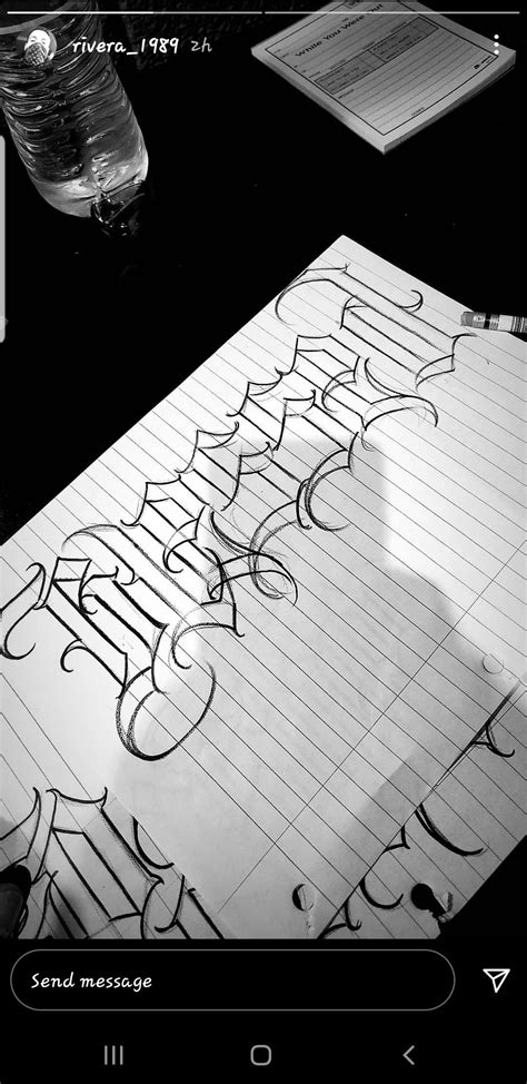 Easy Hand Drawings Word Drawings Chicano Drawings Chicano Art