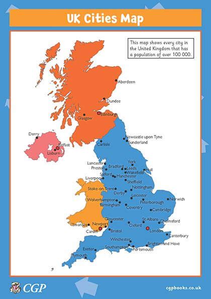 Uk Cities On A Map Ashlan Ninnetta