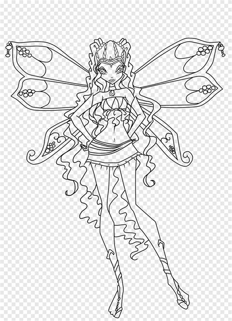 Florece Stella Musa Tecna Winx Club Believix En Ti Monocromo