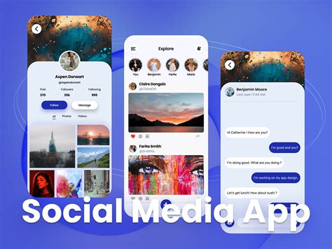 Social Media App Ui Design On Behance