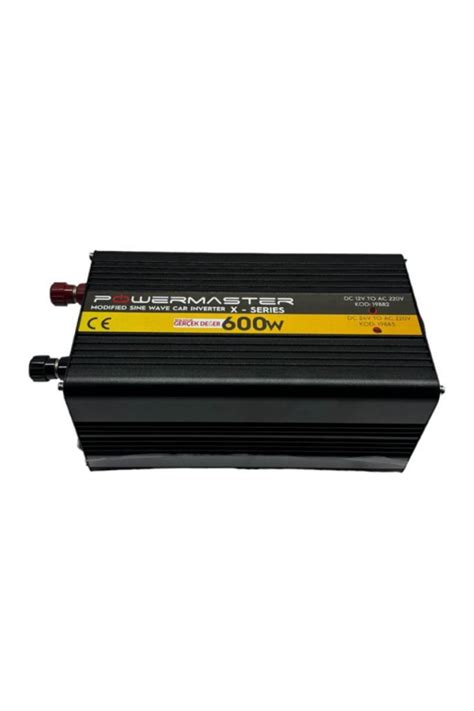 Powermaster 12 V Volt 600 W Watt Modifiye Sinus Solar İnverter 220V