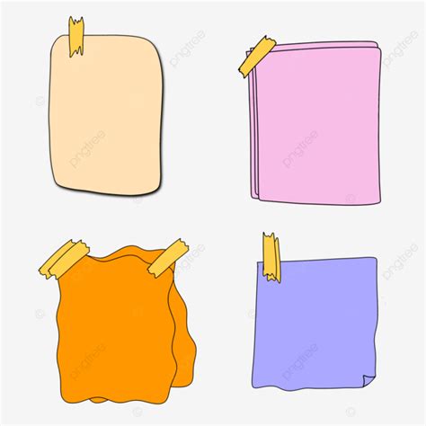 Linda Nota Adhesiva Colorida Post It PNG Publícalo Notas Adhesivas