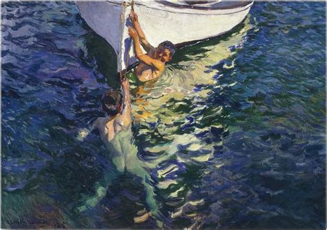 The white boat Javea 1905 Joaquín Sorolla WikiArt org