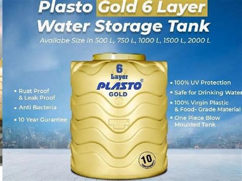 Golden Plasto Gold 6 Layer Vertical Water Storage Tank At Rs 5500 Piece