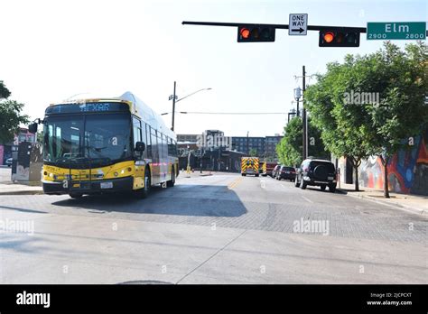 DART Dallas Area Rapid Transit Bus In The Deep Ellum Area Of Dallas