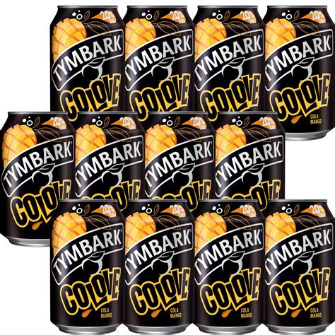 Tymbark Colove Napój gazowany o smaku mango i pomarańcza 330 ml x 12