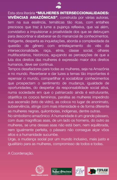 Lançamento da Obra Literária Mulheres Interseccionalidades Vivências