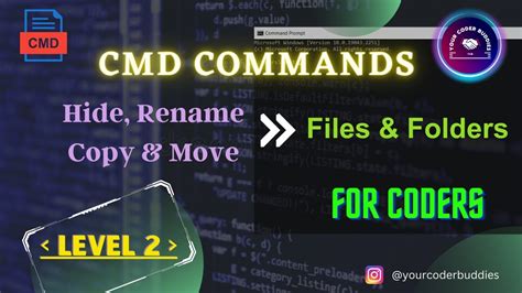 CMD Commands To Hide Rename Copy Move Files Folders Level 2