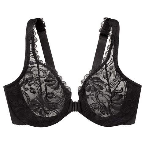 soutien gorge dentelle à armatures à fermeture devant 9245 noir de