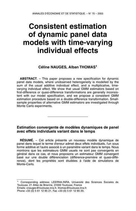 pdf consistent estimation of dynamic panel data models with time varying individual effects