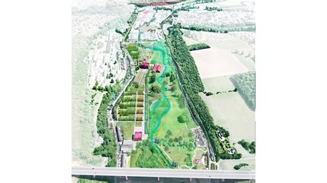 Parc Auguste Badin Cité des arts BARENTIN Ateliers Lion Associés