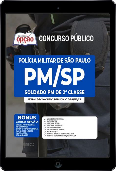 Baixar Apostila PM SP PDF Soldado PM 2ª Classe 2023