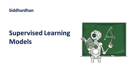 Supervised Learning Models Supervised Learning Youtube