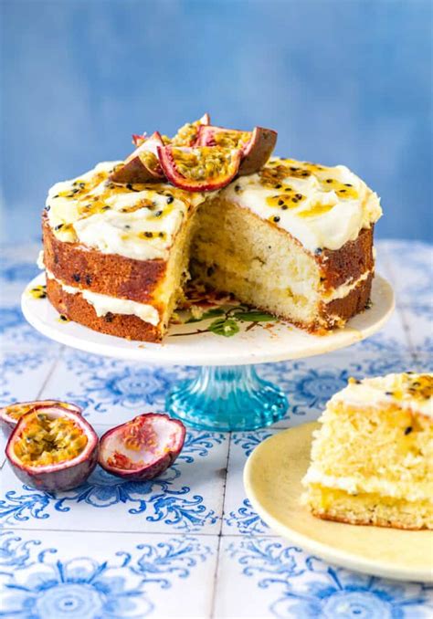 Easy Passion Fruit Cake Supergolden Bakes