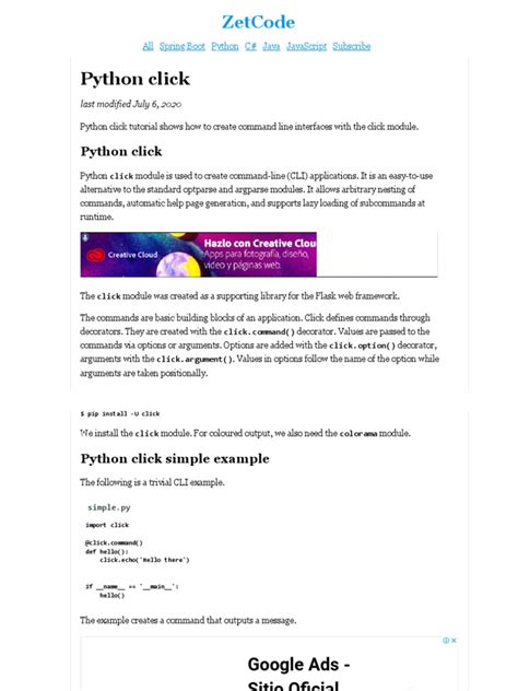 python click creating command line interfaces pdf parameter computer programming filename