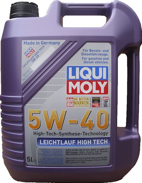 Liqui Moly 5W 40 Leichtlauf High Tech günstig kaufen