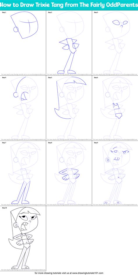 How To Draw Trixie Tang From The Fairly Oddparents The Fairly
