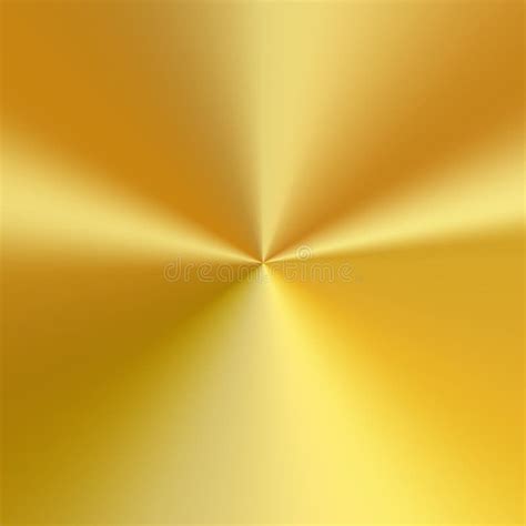 Radial Polished Texture Golden Metal Background Vector Textured