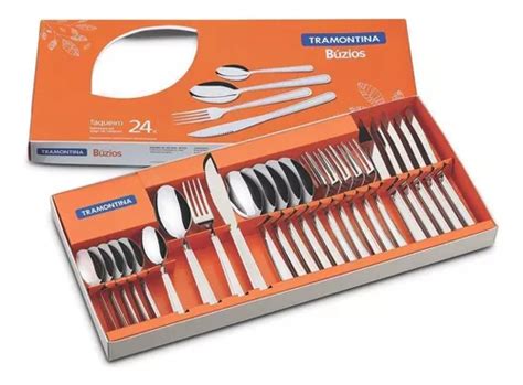 Faqueiro Tramontina Buzios Inox 24 Peças MercadoLivre