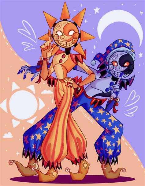 Paul 2 Slots Sun And Moon Drawings Anime Fnaf Fnaf Drawings