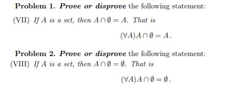 solved problem 1 prove or disprove the following statement