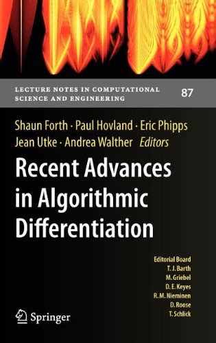 recent advances in algorithmic differentiation let me read