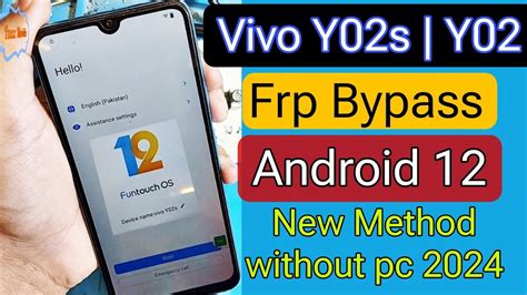 Vivo Y02s Y02 Frp Bypass Android 12 Without Pc YouTube Update Fix