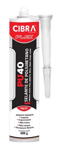 Silicone Selante Cola Pu Flex Preto G Cibra Mercadolivre