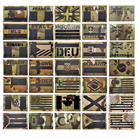 Bandera Multicam De La Naci N Parches Reflectantes Infrarrojos Insignia