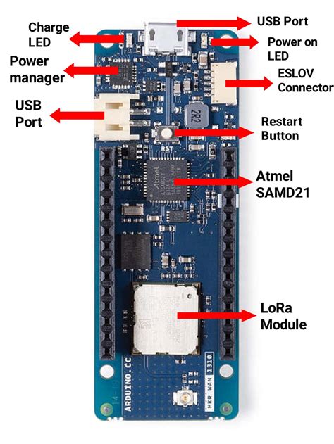Arduino MKR WAN 1300 1310 Pinout Features