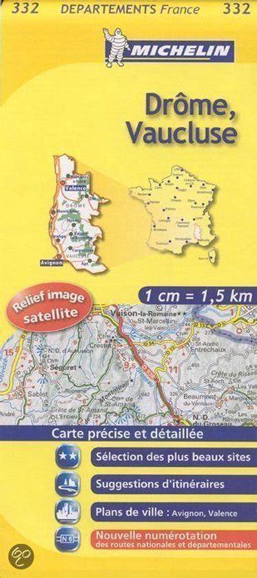 DROME VAUCLUSE 11332 CARTE LOCAL France MICHELIN KAART Bol