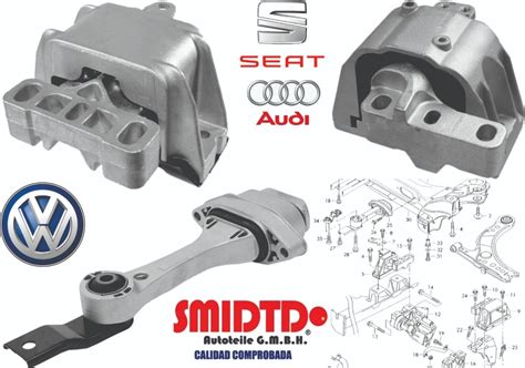 2 Soportes Motor 1 Transmision Vw Golf Jetta A4 Vr6 2 8l 99