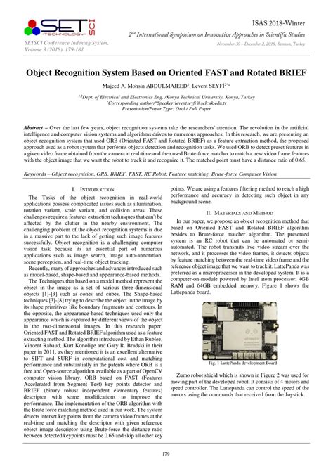 pdf object recognition system based on oriented fast and rotated brief