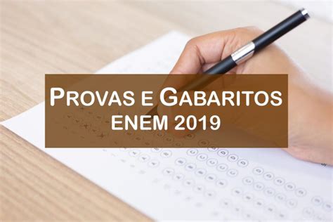 Gabarito Do Enem Baixe As Provas E Gabaritos Do Enem