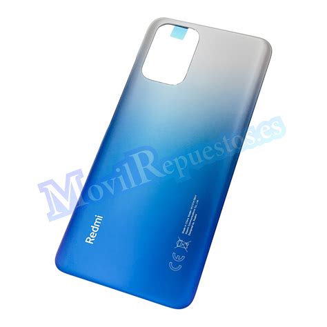 Tapa Trasera Para Xiaomi Redmi Note 10 Azul Plata MovilRepuestos Es
