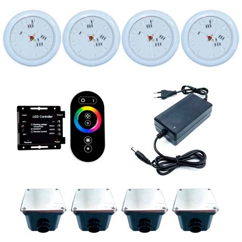 Iluminação Led RGB Para Piscina 7x3 Kit Completo