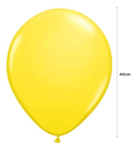 Bexiga Bal O Liso Amarelo Polegadas Unidades Frete Gr Tis