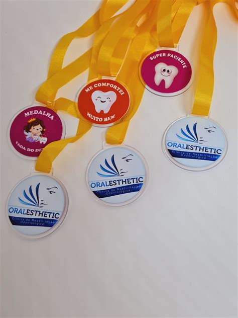 Medalhas de Acrílico Personalizadas 100 Unid Elo7