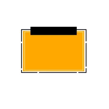 Yellow Text Box Banner Design Text Box Banner Design Png Transparent