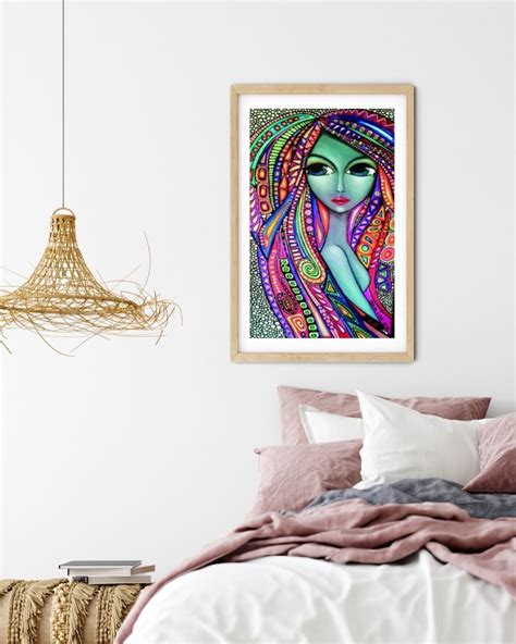 Haft Diamentowy Mistyczna Kobieta 45x85 Cm Ludzie Haft Diamentowy