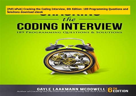 [pdf epub] cracking the coding interview 6th edition 189 programmin…