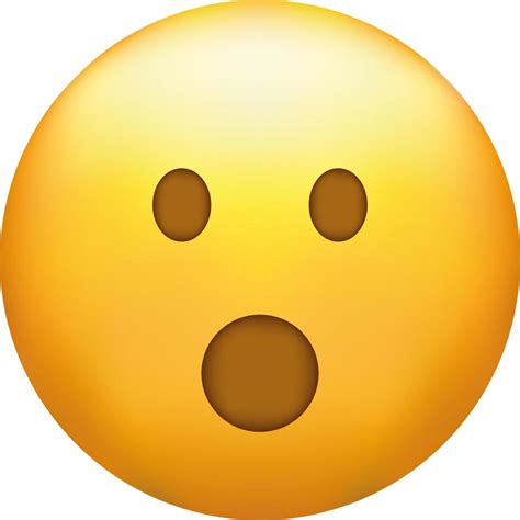 Asombrado Emojis Conmocionado Emoticon Con Jadeando Cara 22461887