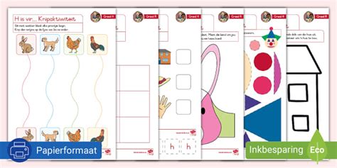 Graad R Klanke Knip En Plak Aktiwiteite H Teacher Made
