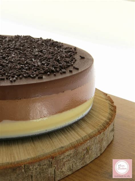 Tarta Tres Chocolates Disfrutando Sin Gluten