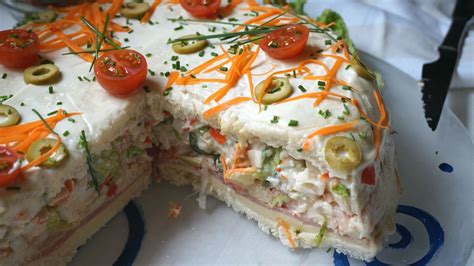 Pastel de atún frío con pan de molde Muy fácil y SIN COCINAR Cocina